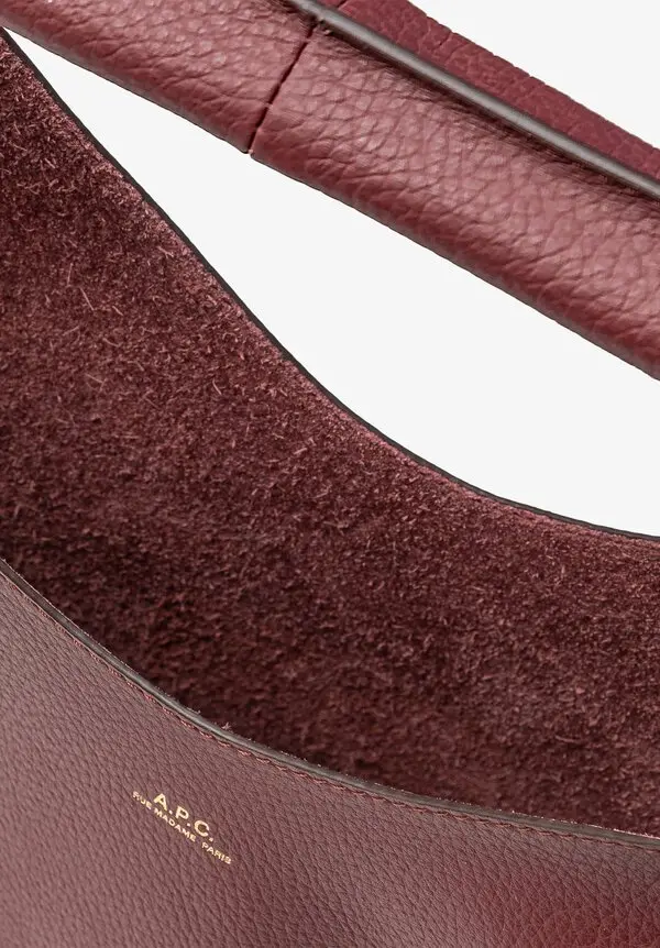 A.p.c. Le Neige Hobo Bag - Wine
