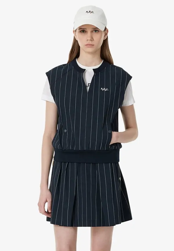 A.p.c. Sleeveless Striped Vest