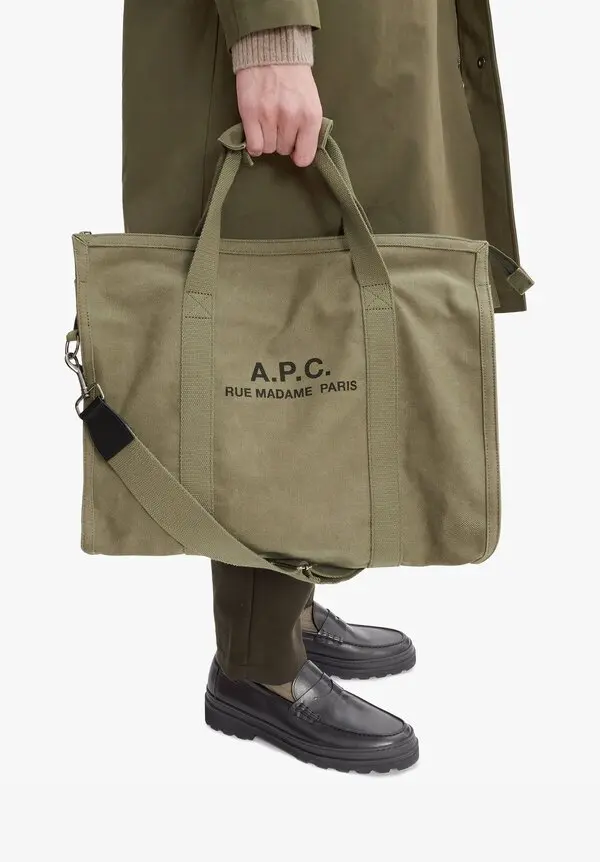 A.p.c. Raw Canvas Gym Bag - Khaki