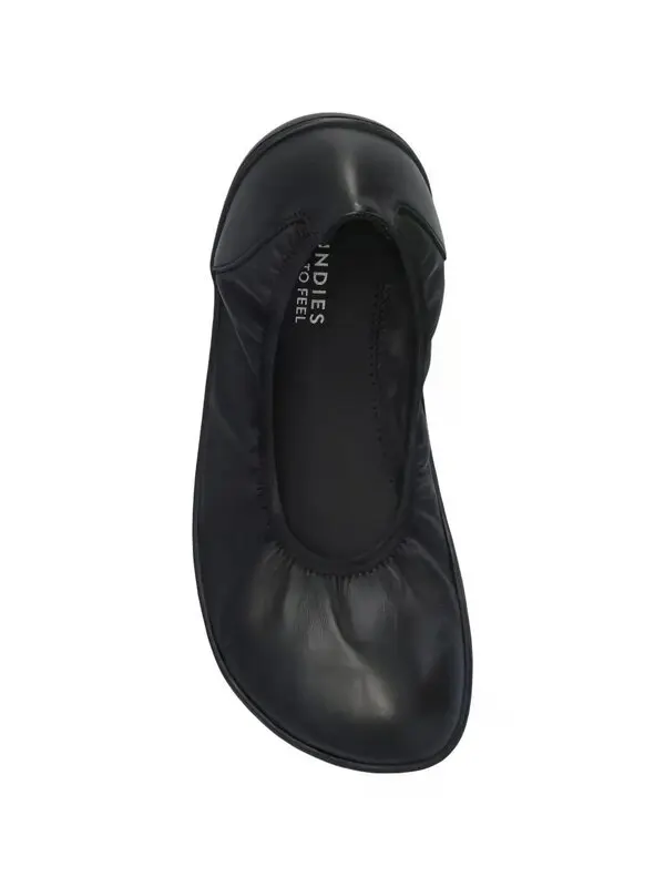 GROUNDIES Elasticated-trim Ballet Flats