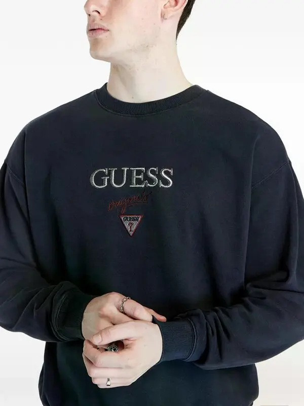 Guess Embroidered Crew Neck Sweater