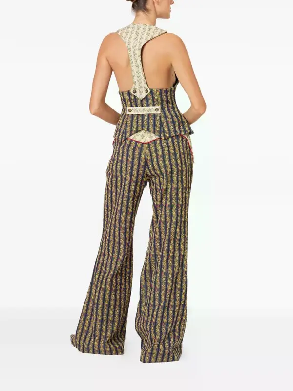 Rosie Assoulin Floral Print V-neck Vest