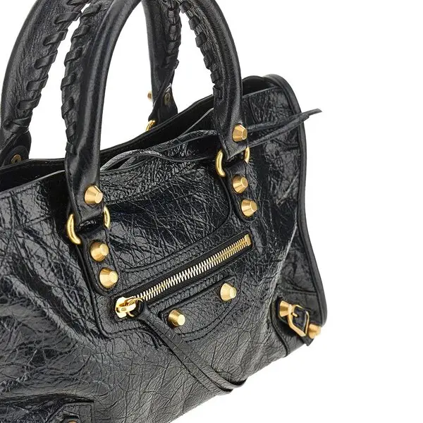 Balenciaga Arena Leather Small 'le City' Bag - Black