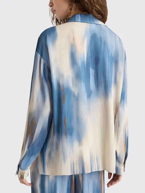 Momoni Abstract Print Viscose Shirt