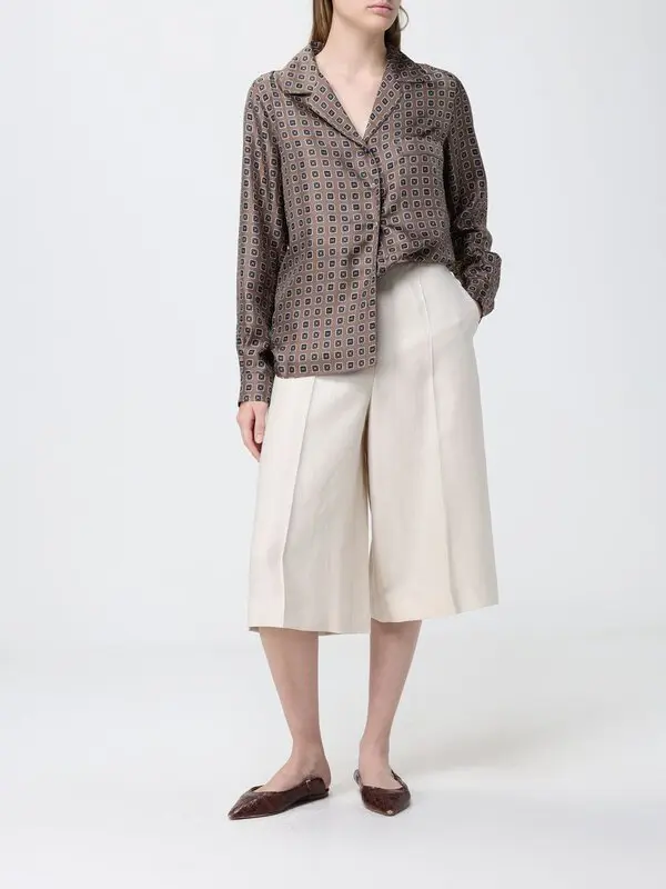 Max Mara Linen Midi Shorts - Beige