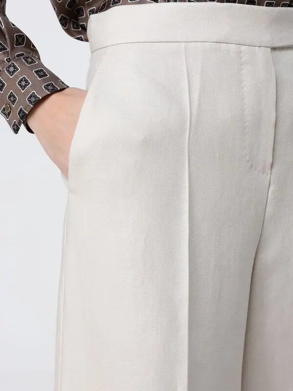 Max Mara Linen Midi Shorts - Beige