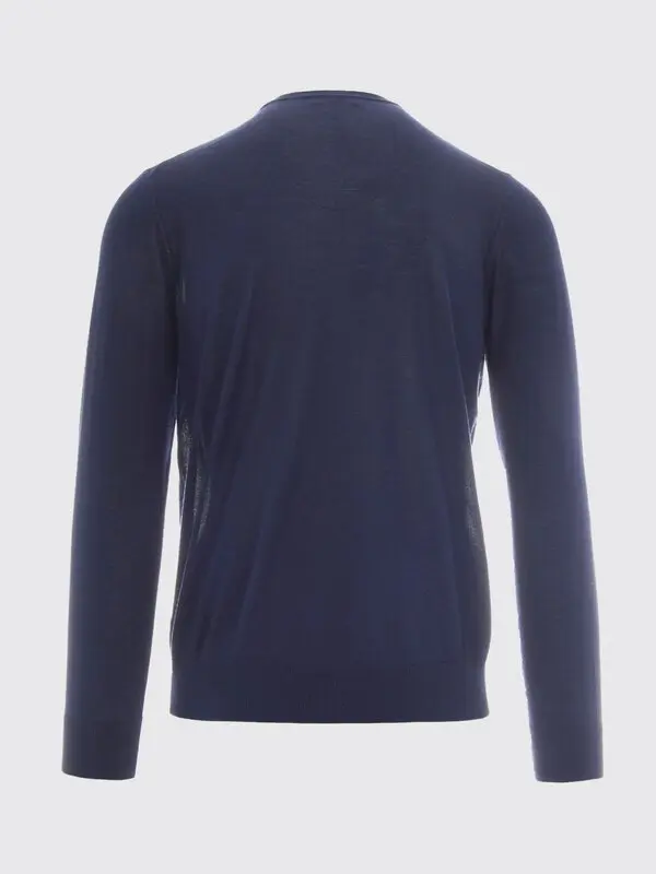 BALLANTYNE Crew Neck Long Sleeve Sweater - Blue
