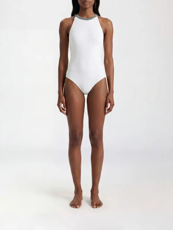 Brunello Cucinelli One Piece Swimsuit - White