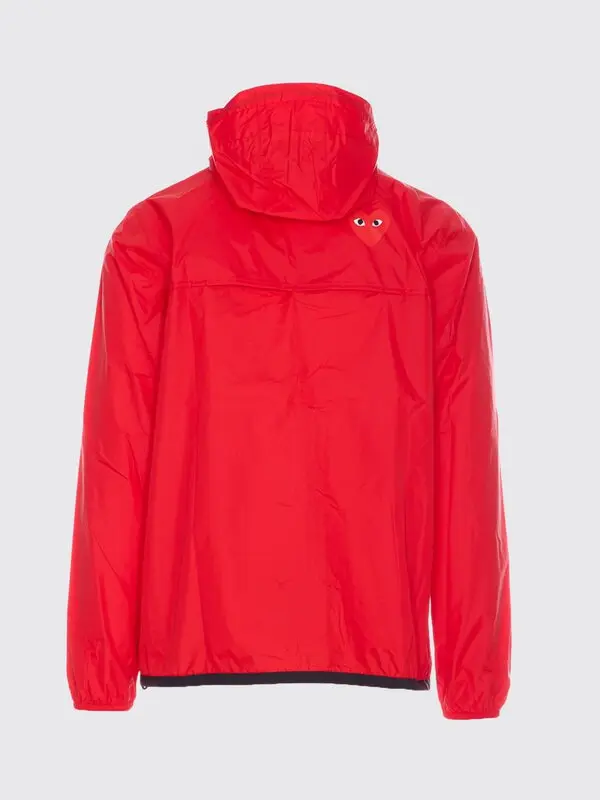 Comme Des Garçons X K-way Hooded Windbreaker Jacket With Contrast Logo