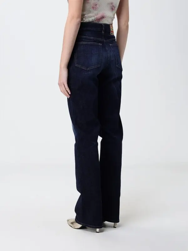 DIESEL® High Rise Straight Leg Jeans - Blue