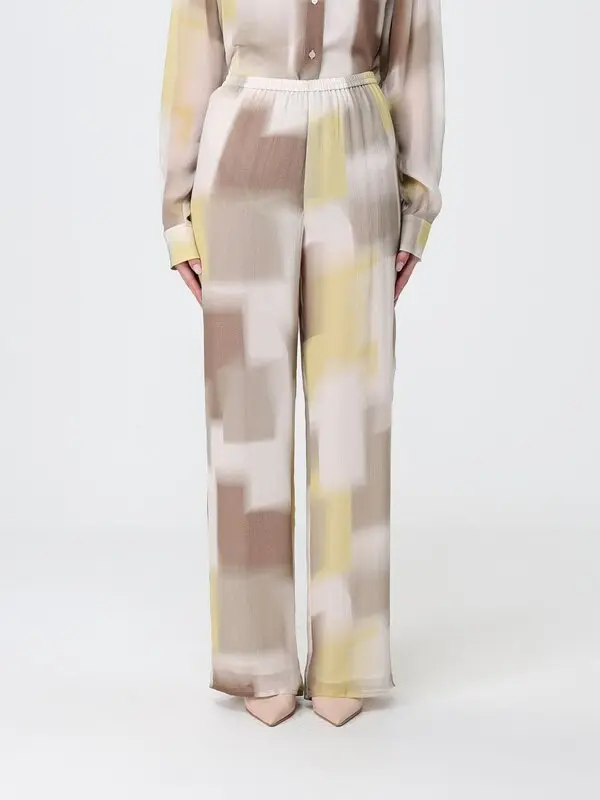 Armani Exchange Wide Leg Printed Trousers