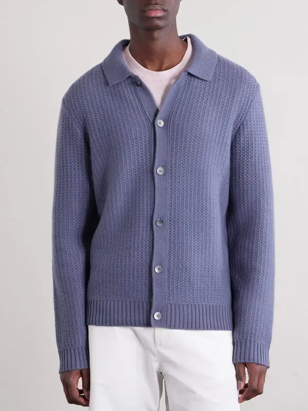 Mr P. Textured Wool And Cashmere-blend Overshirt