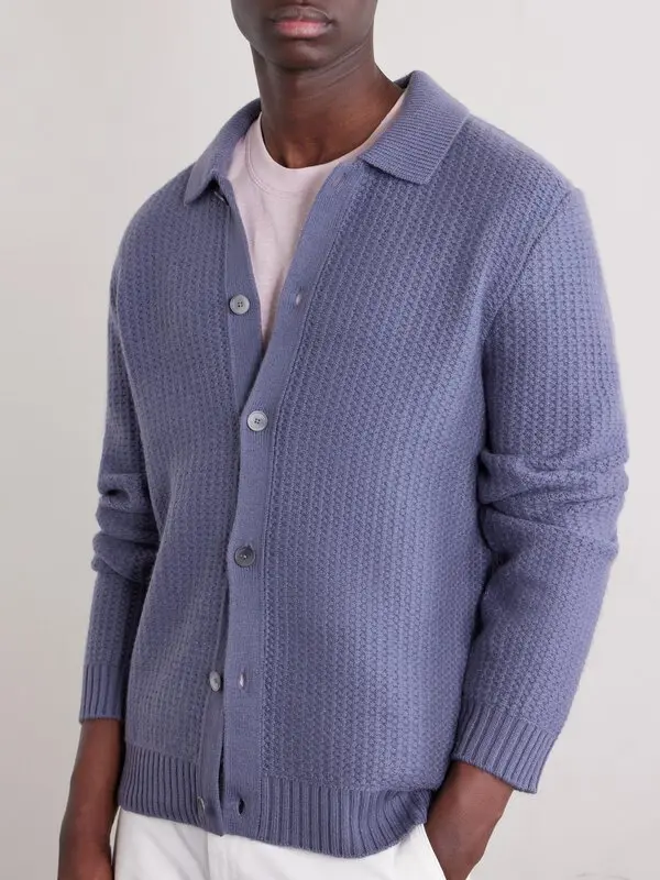 Mr P. Textured Wool And Cashmere-blend Overshirt
