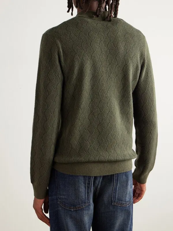 Mr P. Knitted Wool And Cashmere-blend Polo Sweater