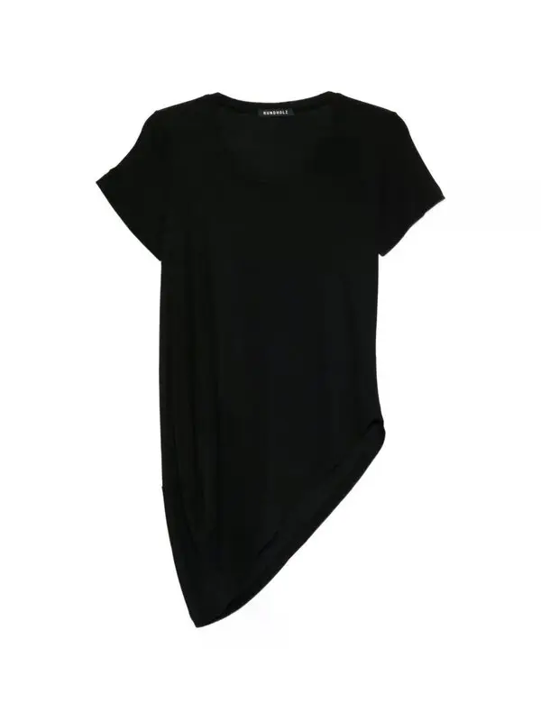 RUNDHOLZ Asymmetric Short-sleeve T-shirt - Black