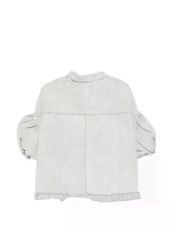 RUNDHOLZ Acid Wash Puff Sleeve Jacket