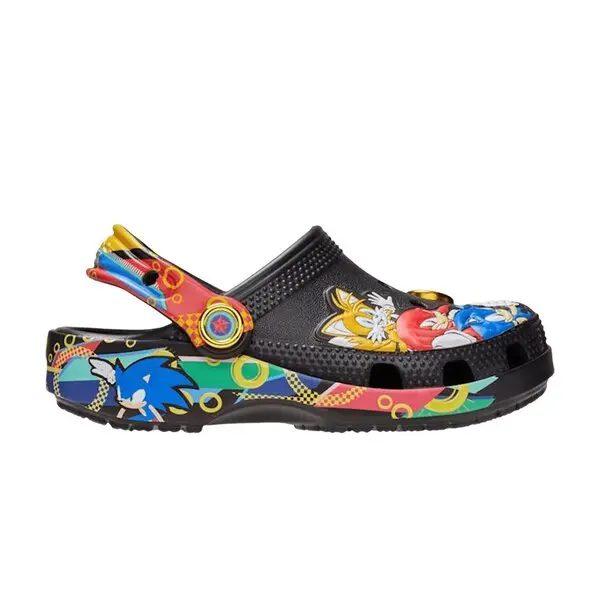 CROCS Sega X Sonic The Hedgehog Classic Clogs - Black