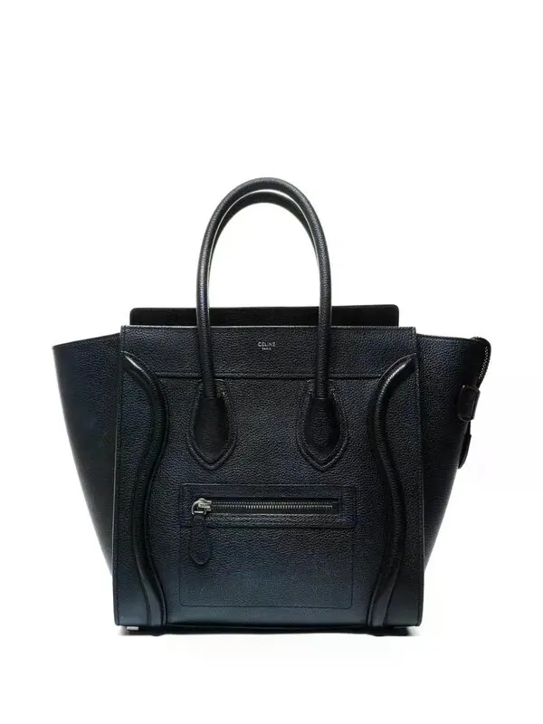 Celine Micro Luggage Shopper Bag - Black