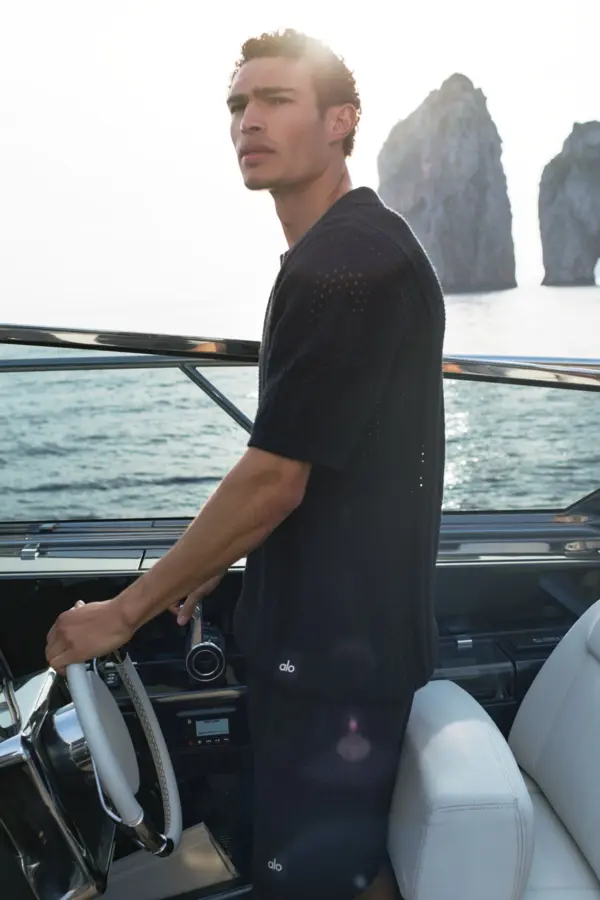 Alo Yoga 7" Coastline Knit Short - Black