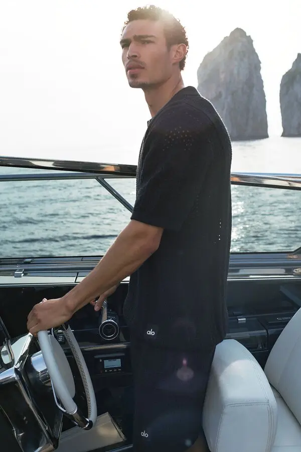 Alo Yoga 7" Coastline Knit Short - Black
