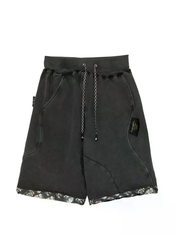 Undercover Drawstring Sweat Shorts With Floral Trim
