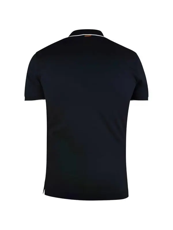 Zegna Logo-embroidered Polo Shirt