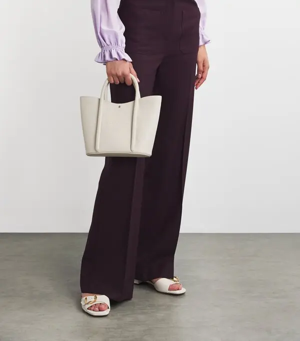 Harrods Grab Leather Rope Tote Bag