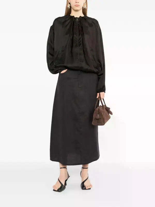 JNBY Oversized Satin Jacket - Black