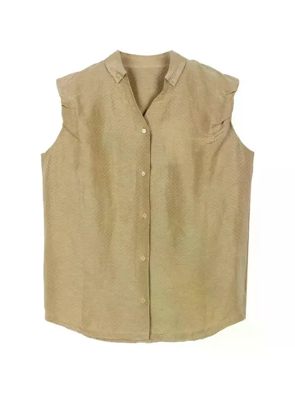 JNBY Dot-jacquard Sleeveless Shirt - Neutrals