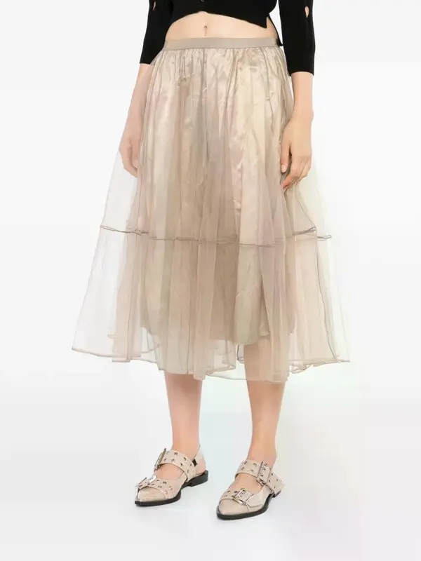 JNBY Tulle Midi Skirt - Neutrals