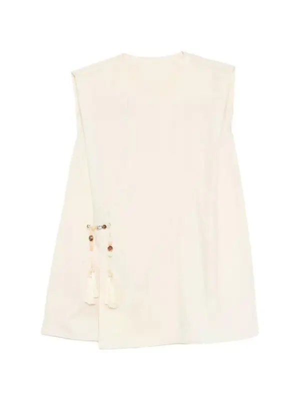 JNBY Embellished Button Sleeveless Top