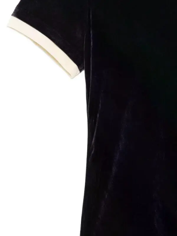 JNBY Velvet T-shirt With Contrast Trim