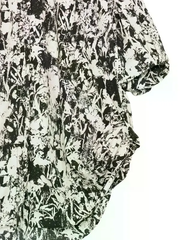 JNBY Floral Print Gathered Shirt