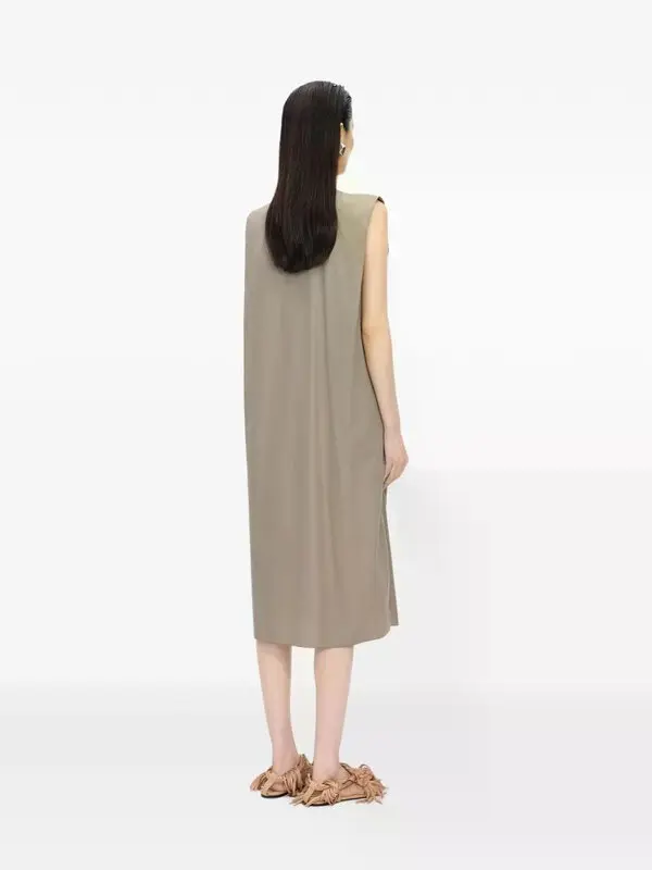 JNBY Deconstructed Sleeveless Dress With Bead Embellishment - Neutrals