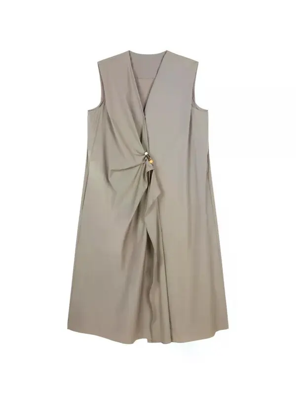 JNBY Deconstructed Sleeveless Dress With Bead Embellishment - Neutrals