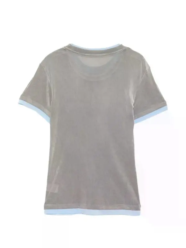 JNBY Velvet T-shirt With Contrast Trim