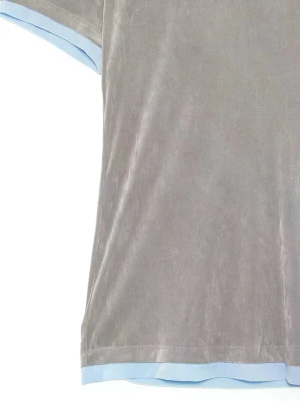 JNBY Velvet T-shirt With Contrast Trim