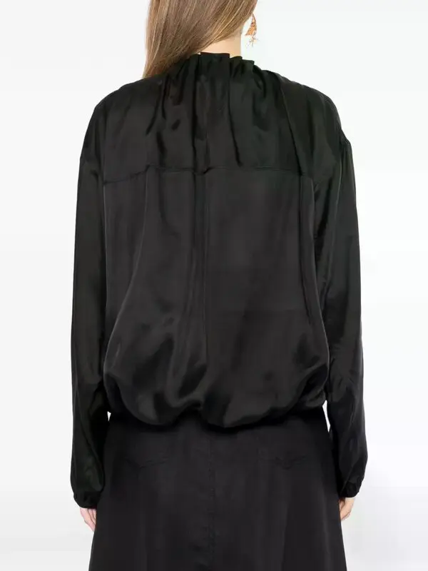 JNBY Oversized Satin Zip-up Jacket