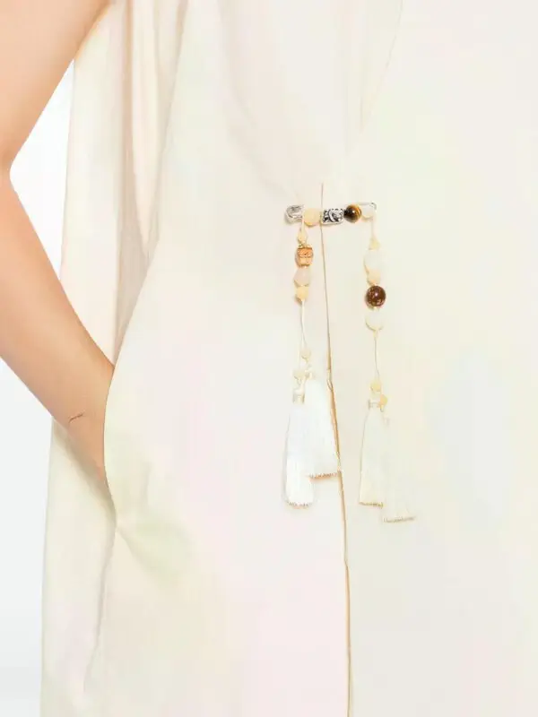 JNBY Sleeveless Dress With Tassel Detail - Neutrals