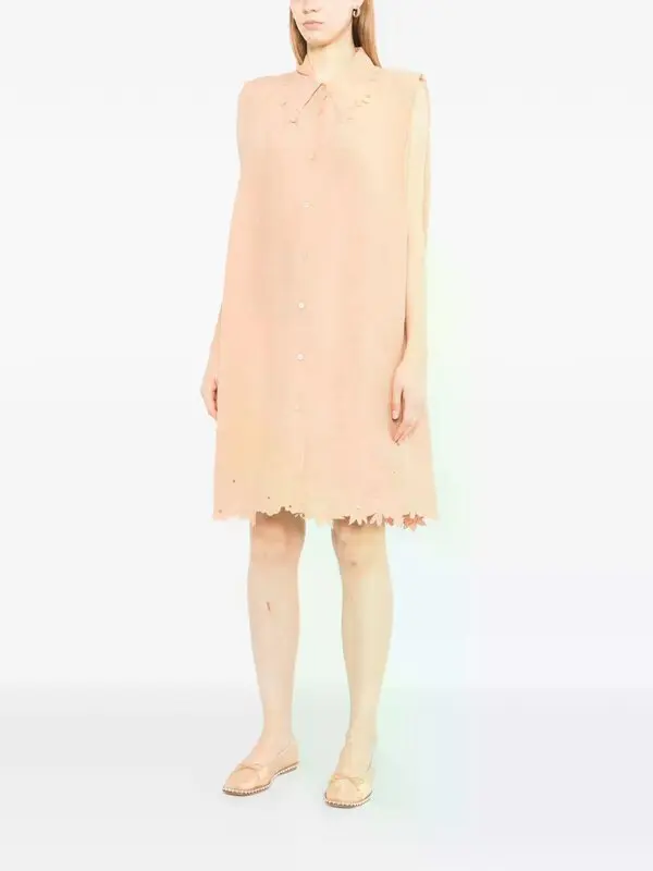 JNBY Scalloped Hem Shirt Dress - Neutrals