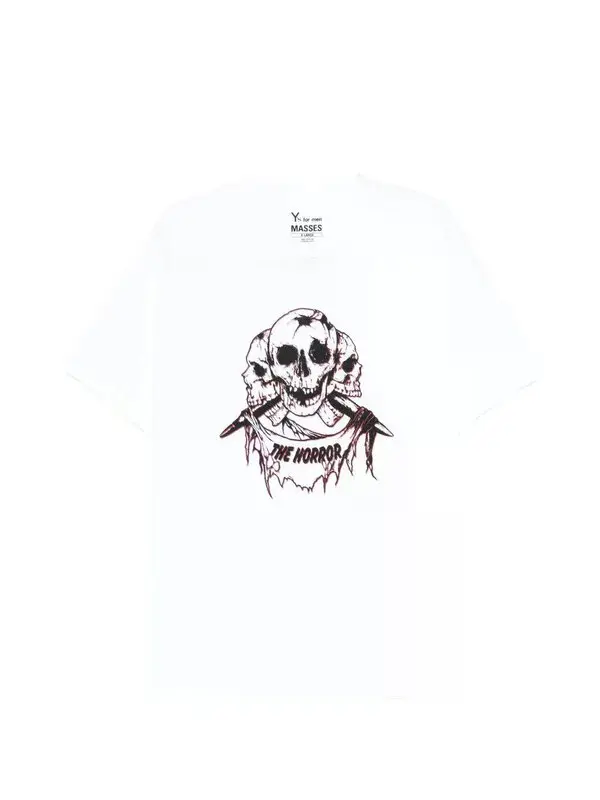 Y’s Skull-print T-shirt - White