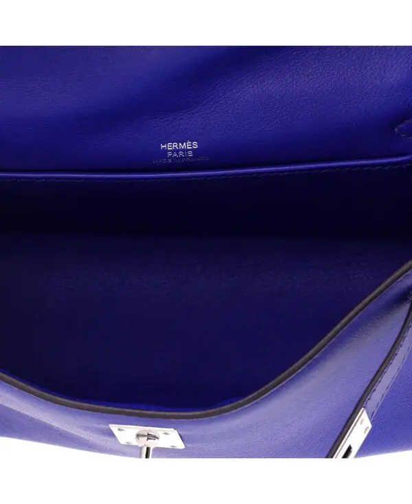 Hermès Kelly Pochette Swift - Blue