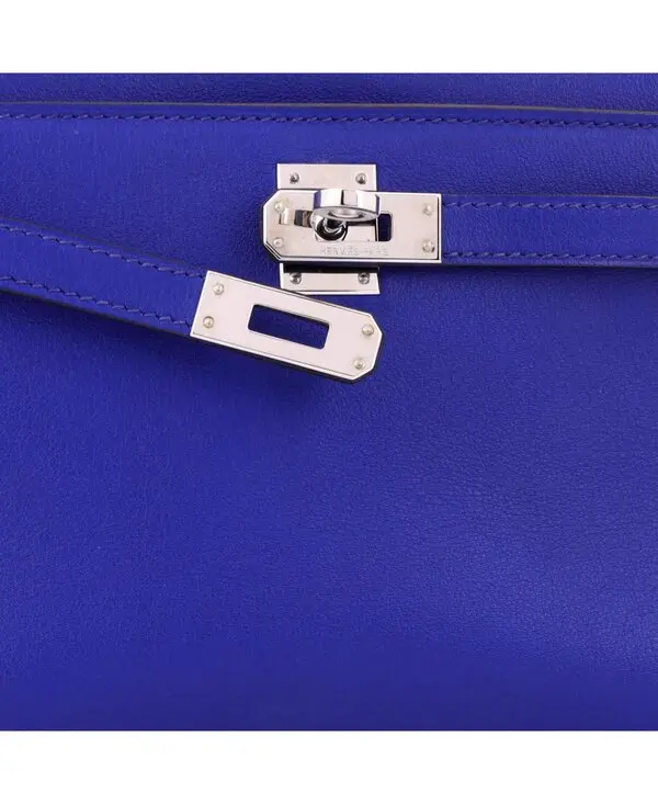 Hermès Kelly Pochette Swift - Blue