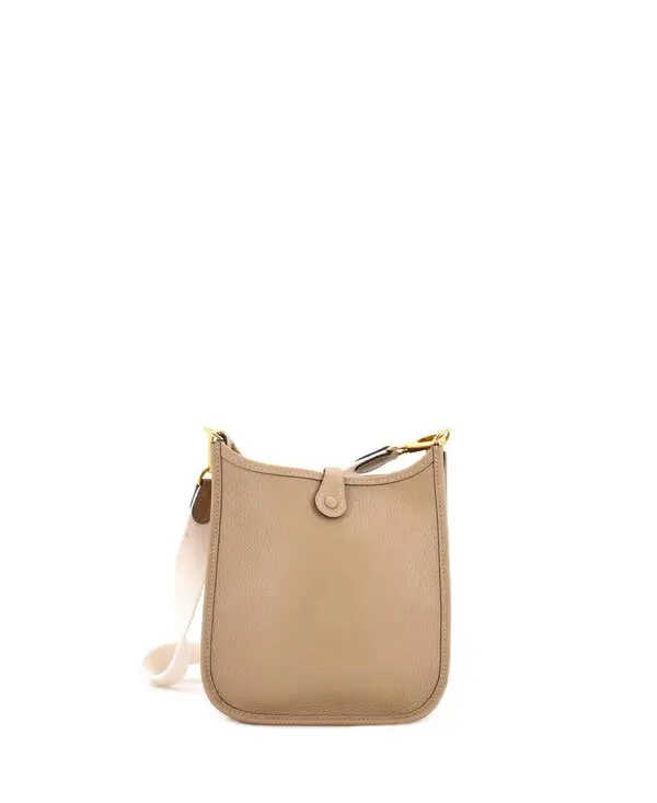 Hermès Tpm Long Strap Evelyne Bag Clemence - Neutral