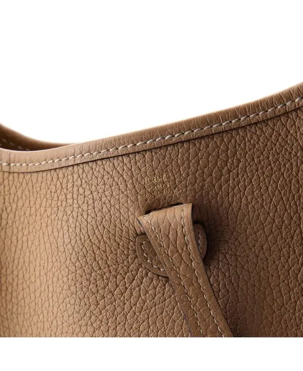 Hermès Tpm Long Strap Evelyne Bag Clemence - Neutral