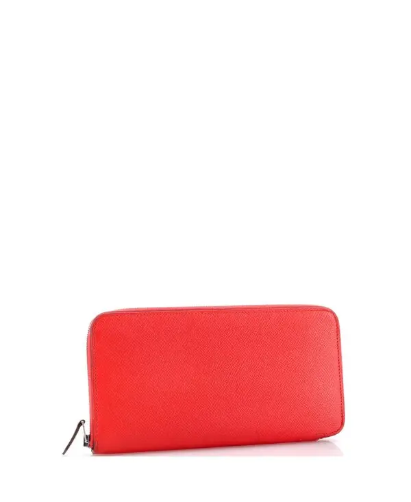 Hermès Long Azap Zip Around Wallet Silk'in Epsom - Red