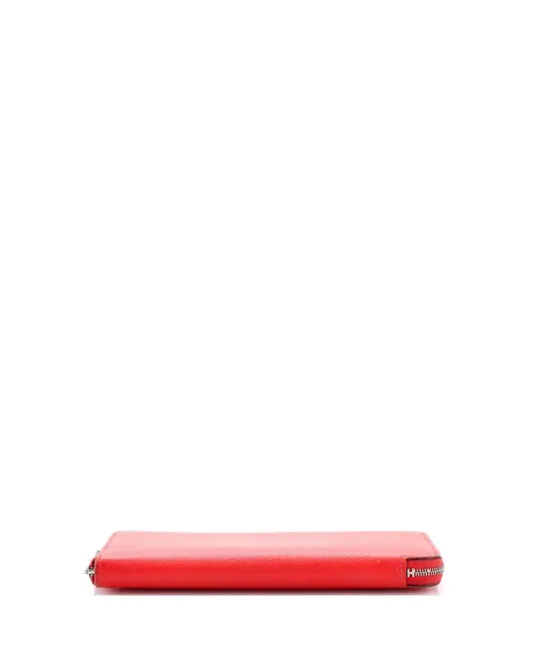 Hermès Long Azap Zip Around Wallet Silk'in Epsom - Red