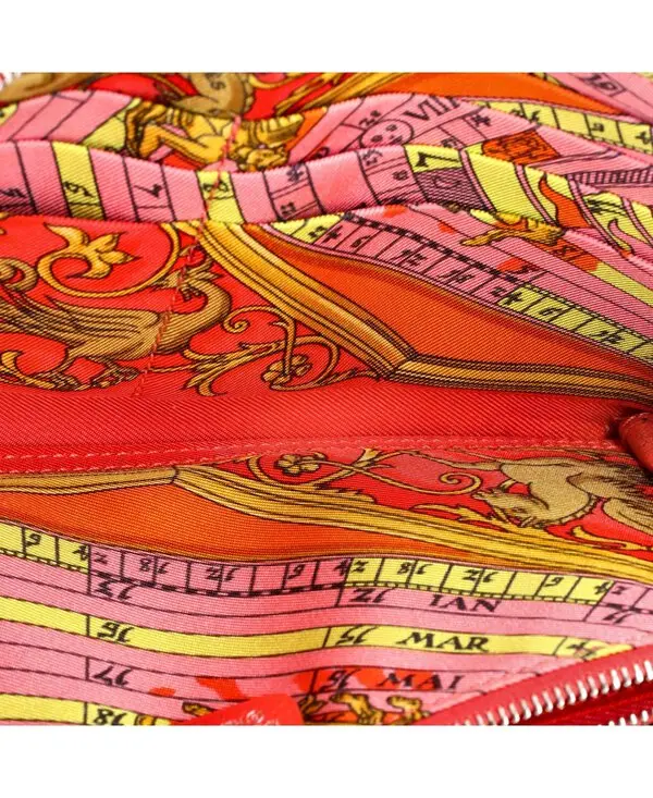 Hermès Long Azap Zip Around Wallet Silk'in Epsom - Red