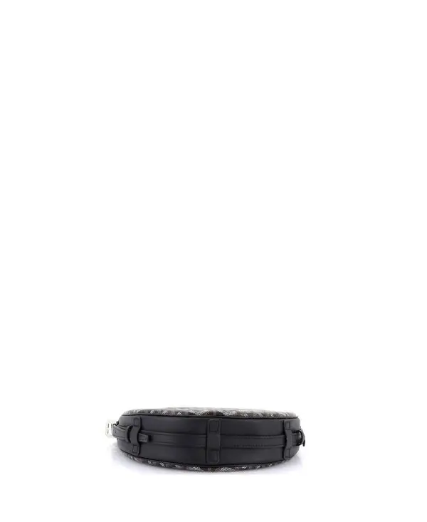 Goyard Hirondelle Shoulder Bag Coated Canvas And Leather - Black