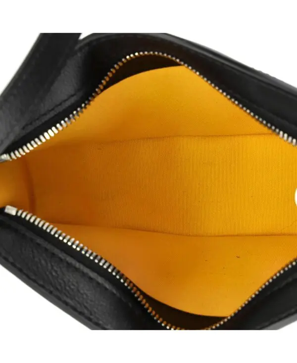 Goyard Hirondelle Shoulder Bag Coated Canvas And Leather - Black